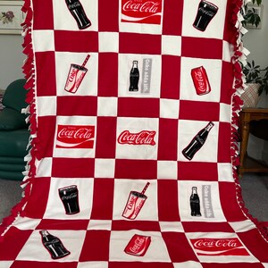 COCA COLA FLEECE Blanket - Etsy