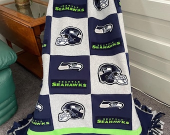 Seattle Seahawks 2yd Handmade Fleece Blanket - Etsy