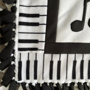 MUSIC NOTES FLEECE Blanket - Etsy