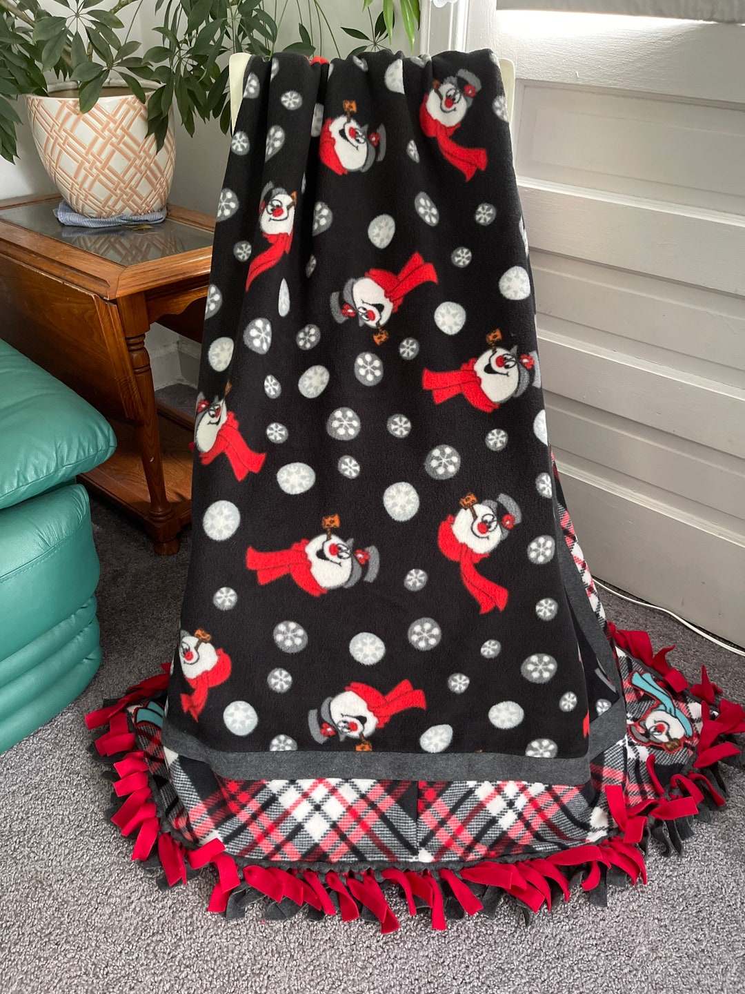 FROSTY the SNOWMAN FLEECE Blanket - Etsy