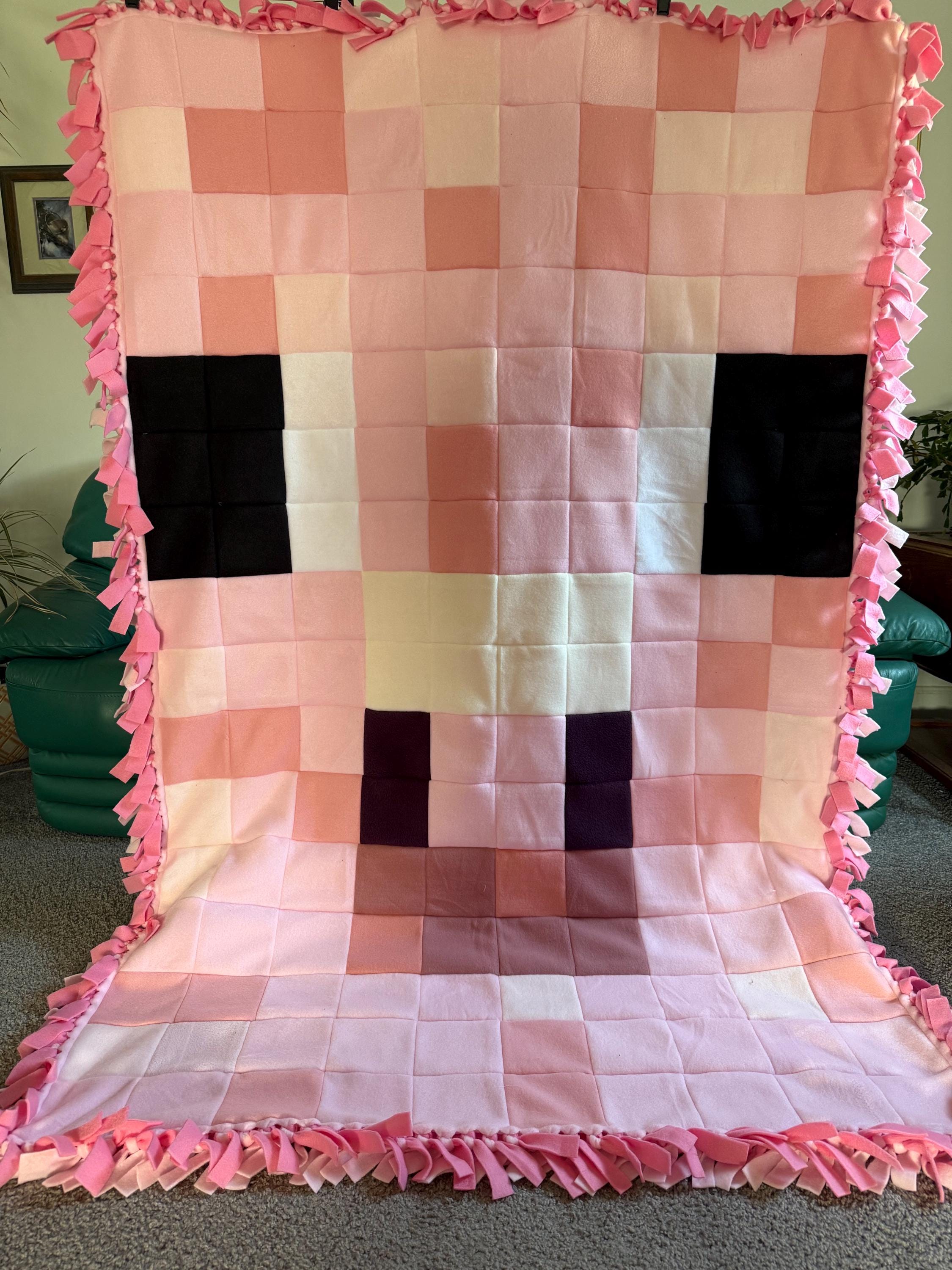 MINECRAFT Inspired CHARACTER FLEECE Blankets (see All Pics) - Etsy