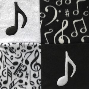MUSIC NOTES FLEECE Blanket - Etsy
