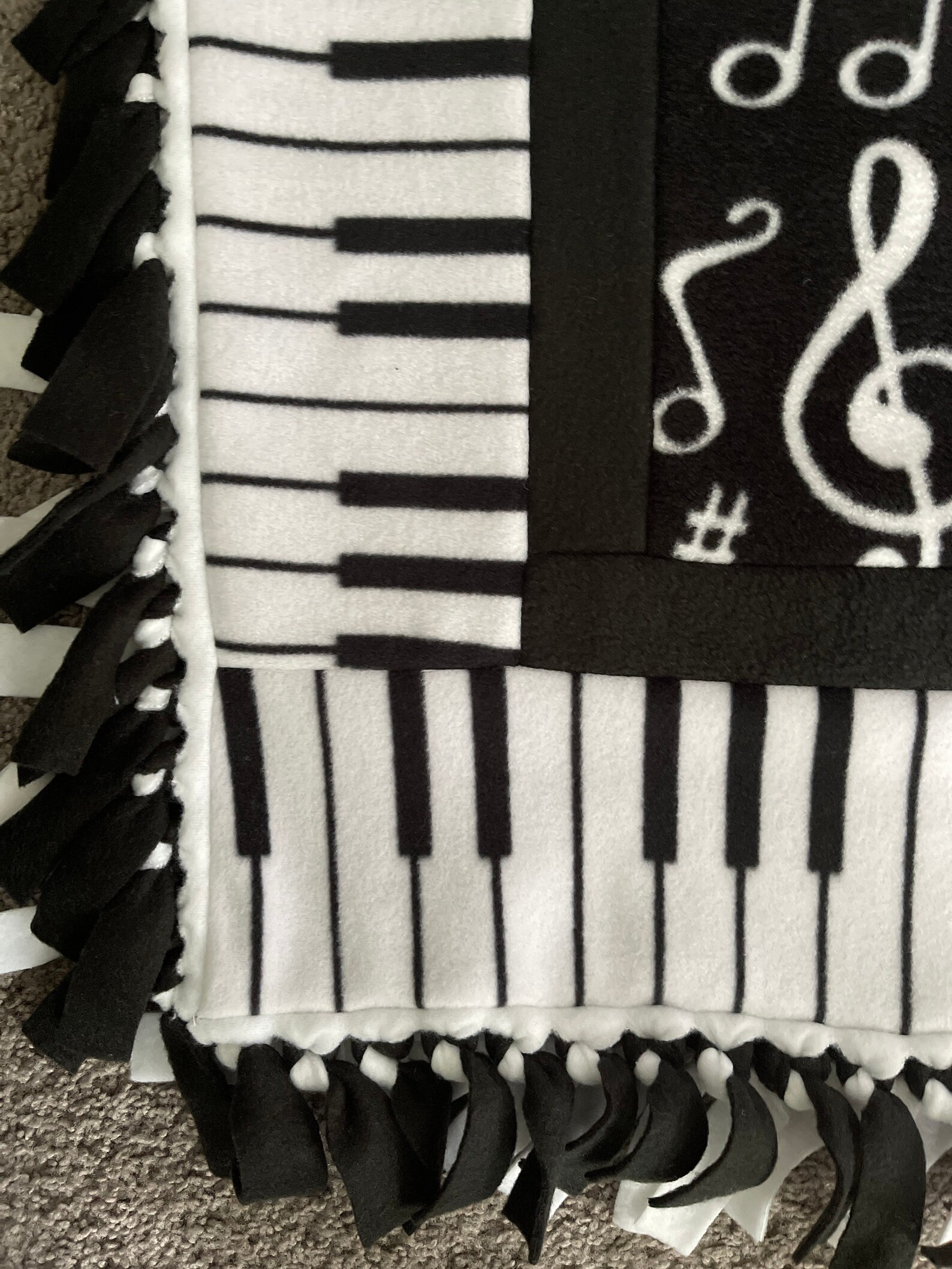 MUSIC NOTE and GUITAR Fleece Blanket - Etsy