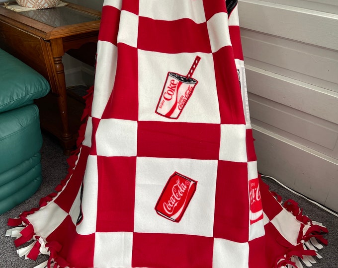COCA COLA FLEECE Blanket - Etsy