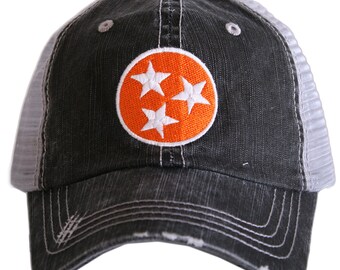 Tri Star Trucker Hat - Etsy