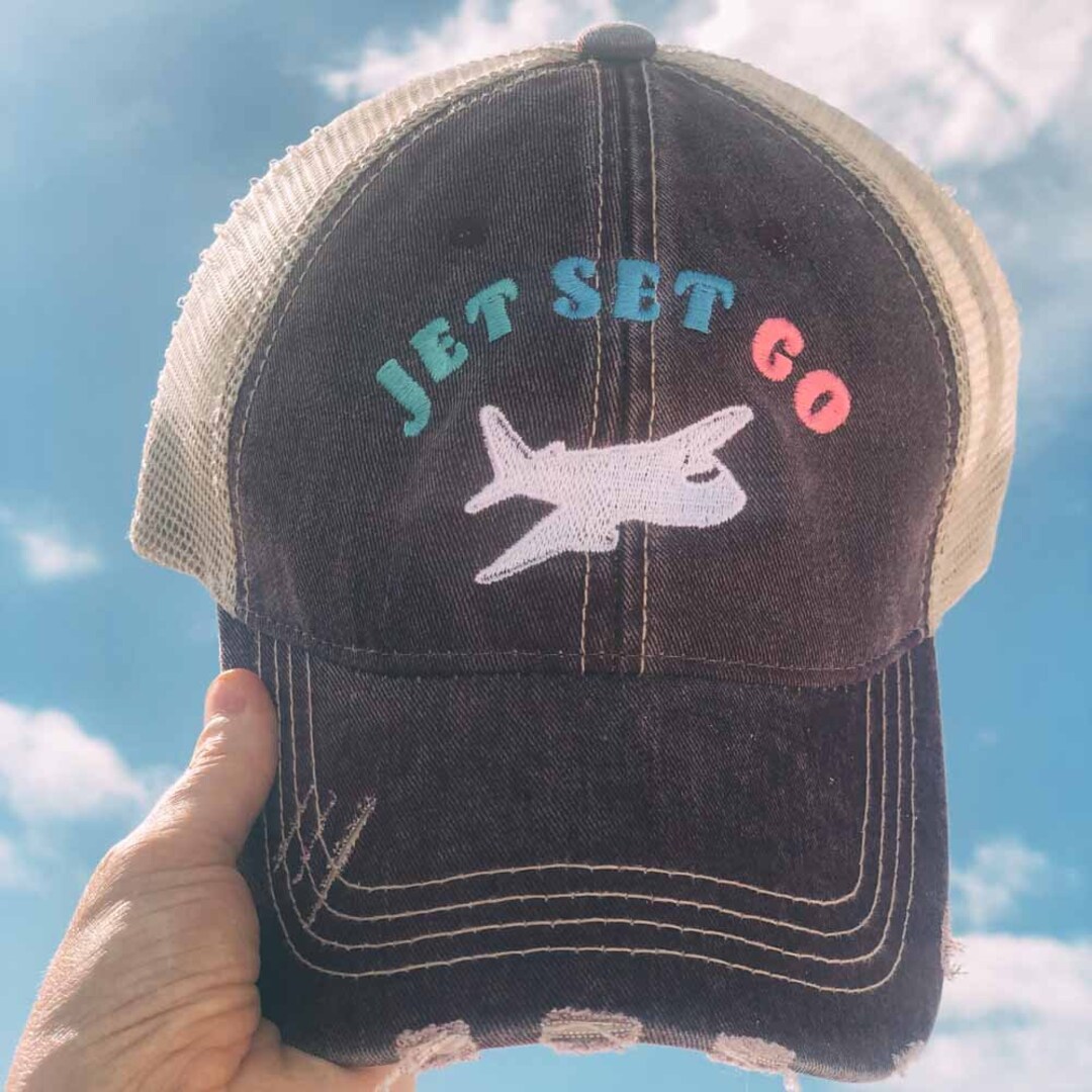 Jet Set Go Trucker Hats - Etsy