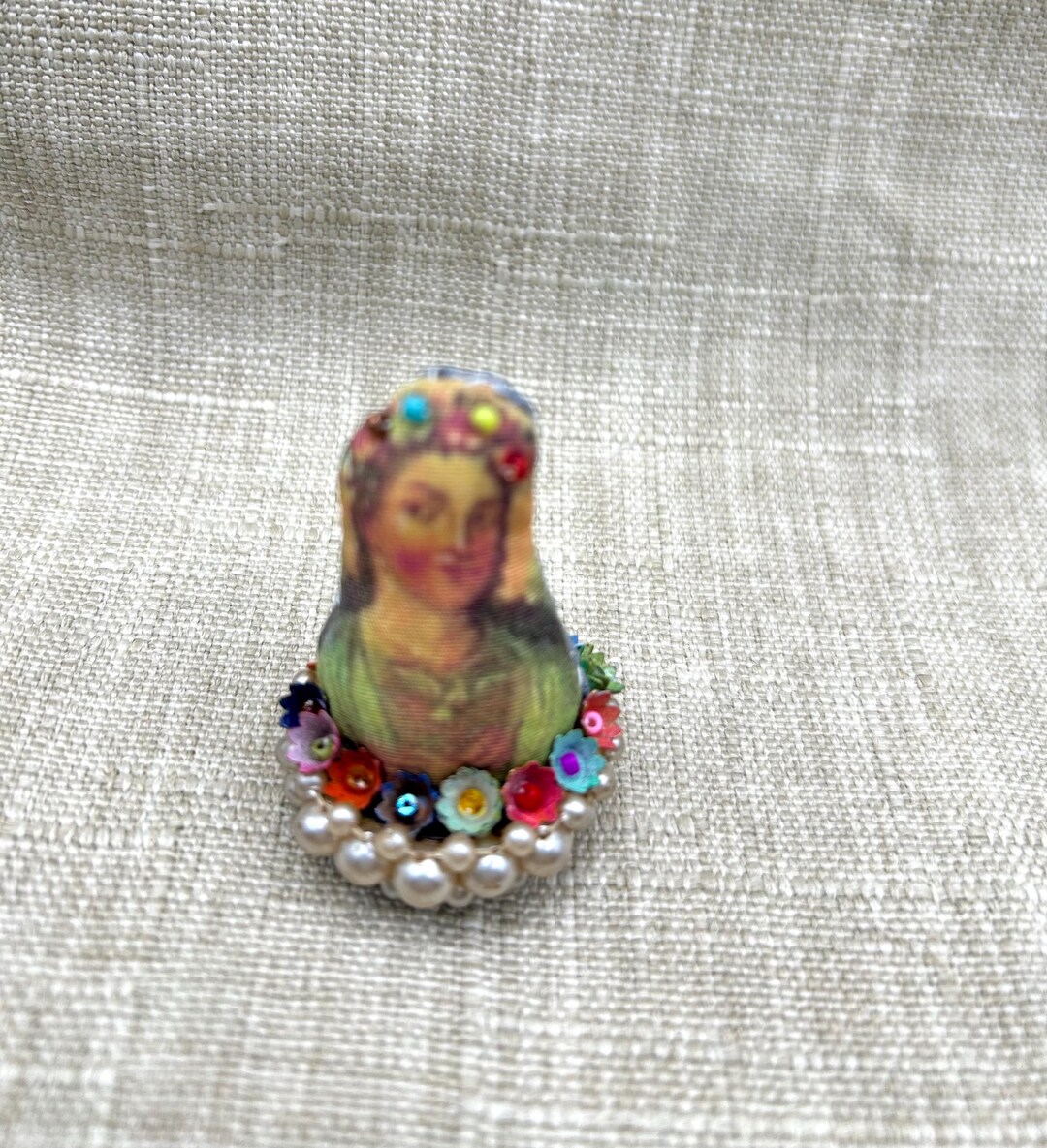 Mini Hand Stitched Virgin Mary- LIFE - Diana D Darden - Vintage ...