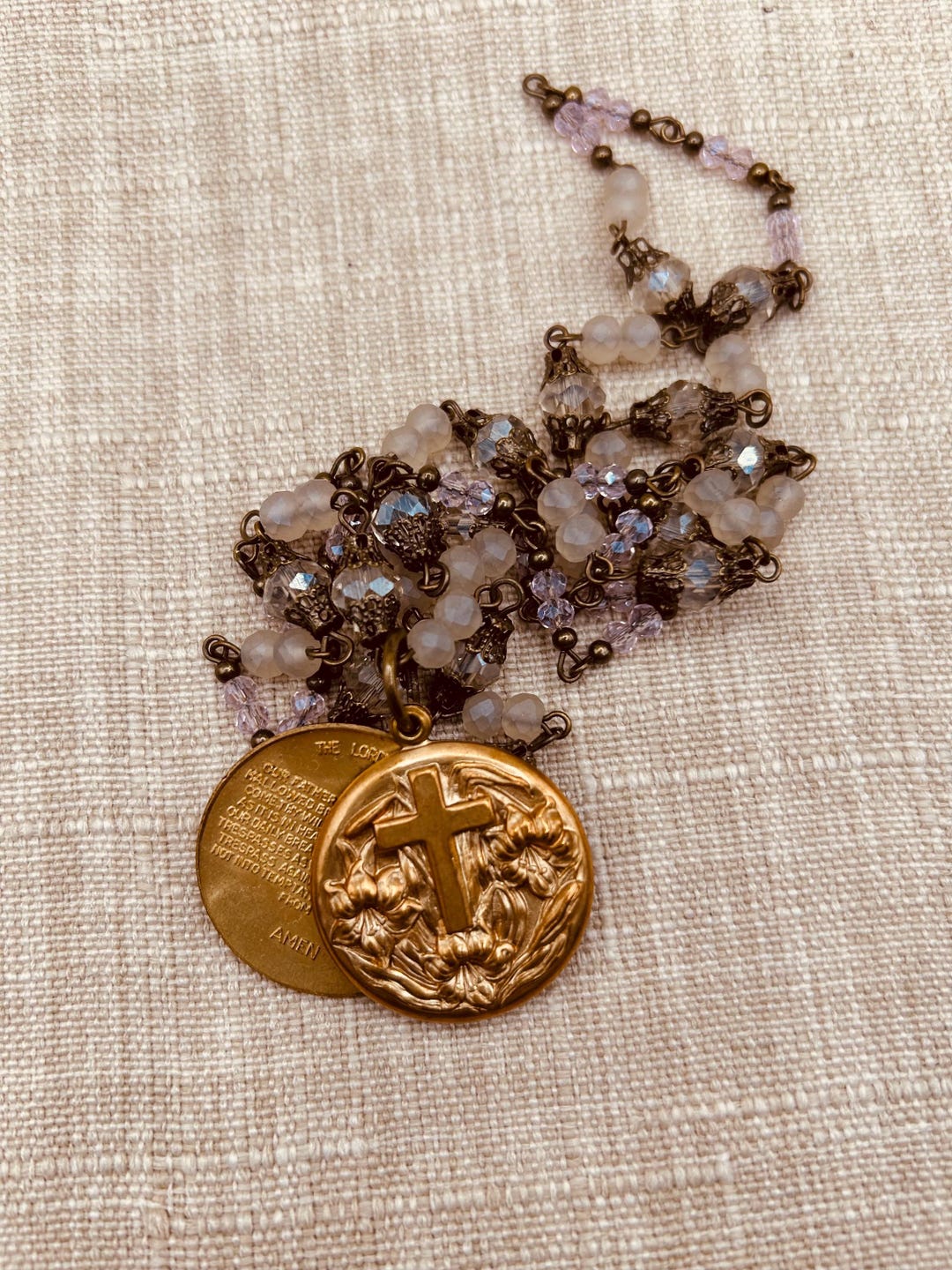 Beautiful Cross Necklace - Diana D Darden - Lord’s Prayer Necklace ...