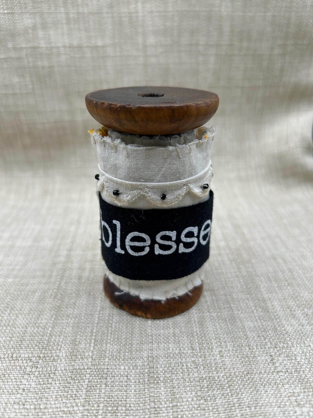 Blessed - Handmade Virgin Mary Scroll - Vintage Assemblage - Diana D ...
