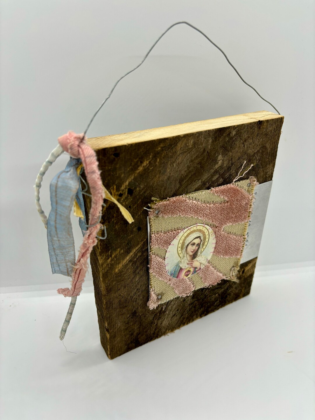 Beautiful Virgin Mary Mixed Media Wall Art Dominica and Marie Catholic ...