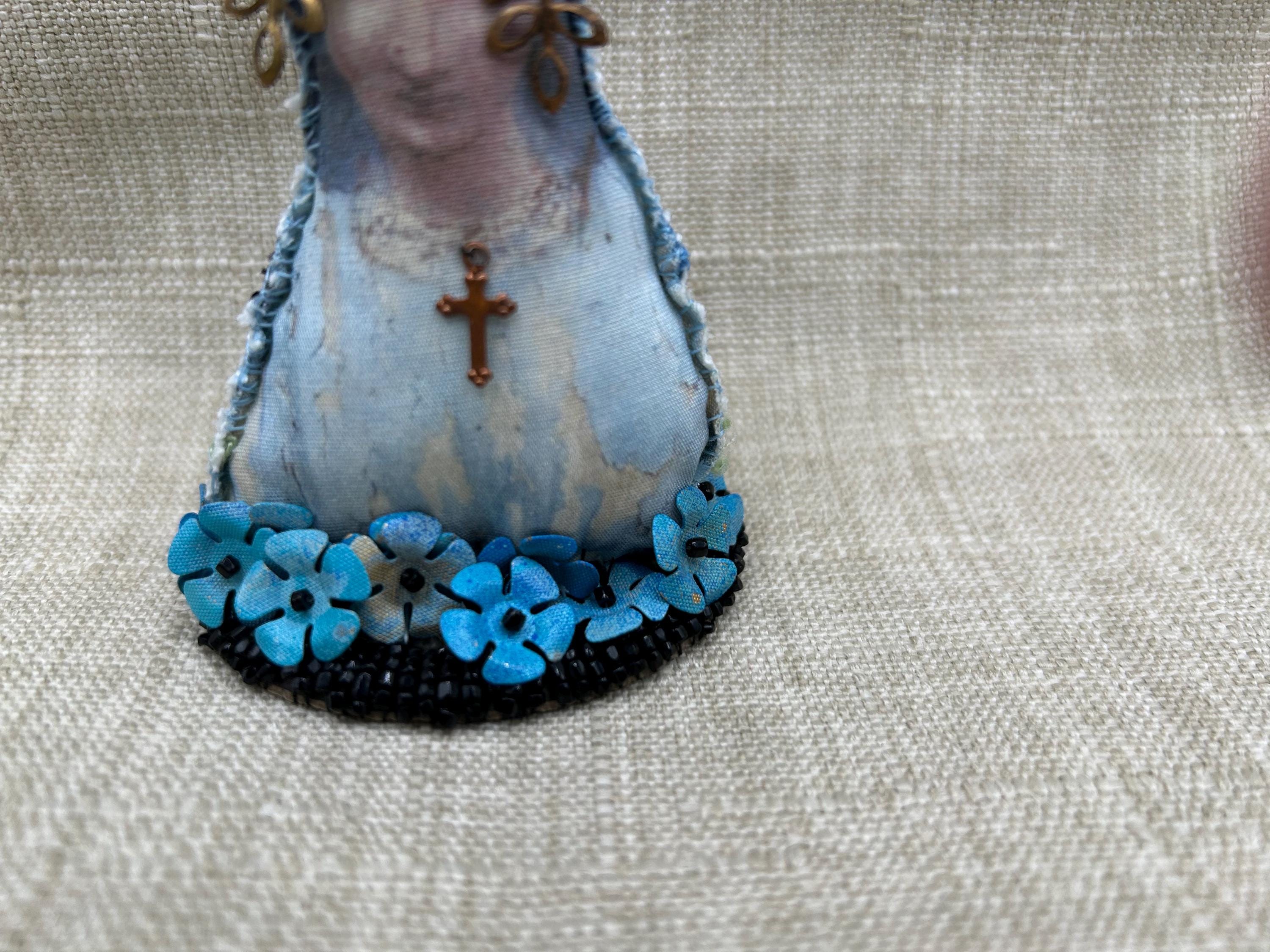 Beautiful Virgin Mary - Hand Stitched and Vintage Assembled Virgin Mary ...