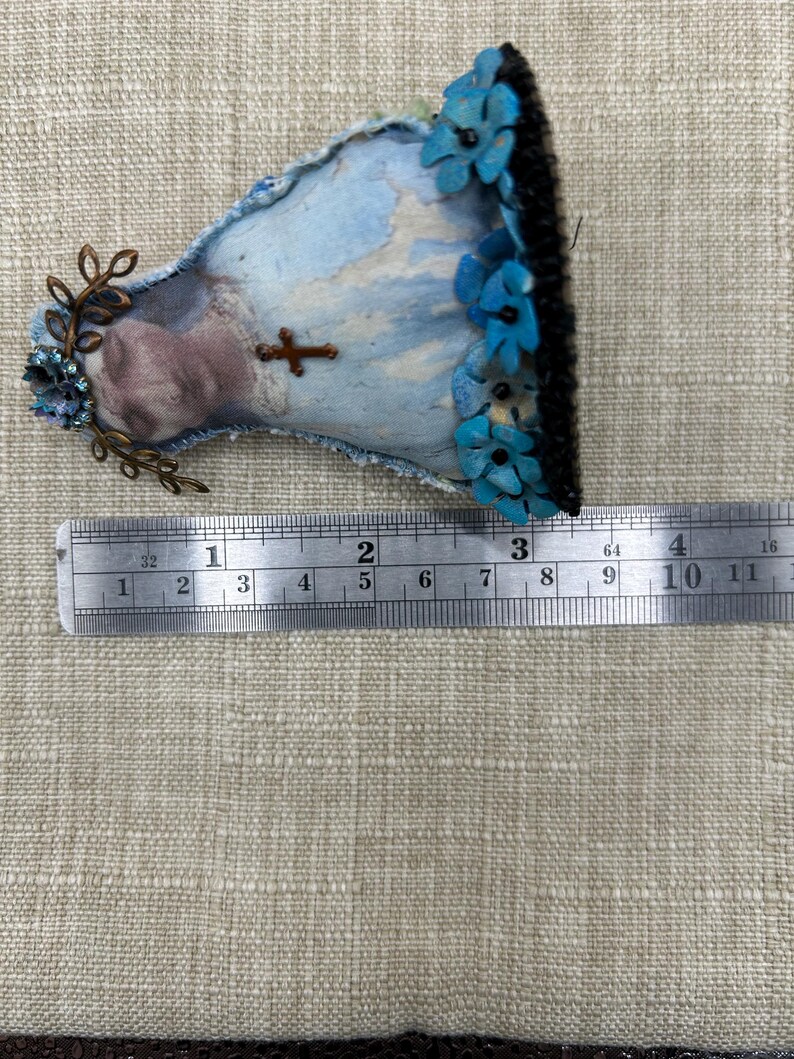 Beautiful Virgin Mary - Hand Stitched and Vintage Assembled Virgin Mary ...