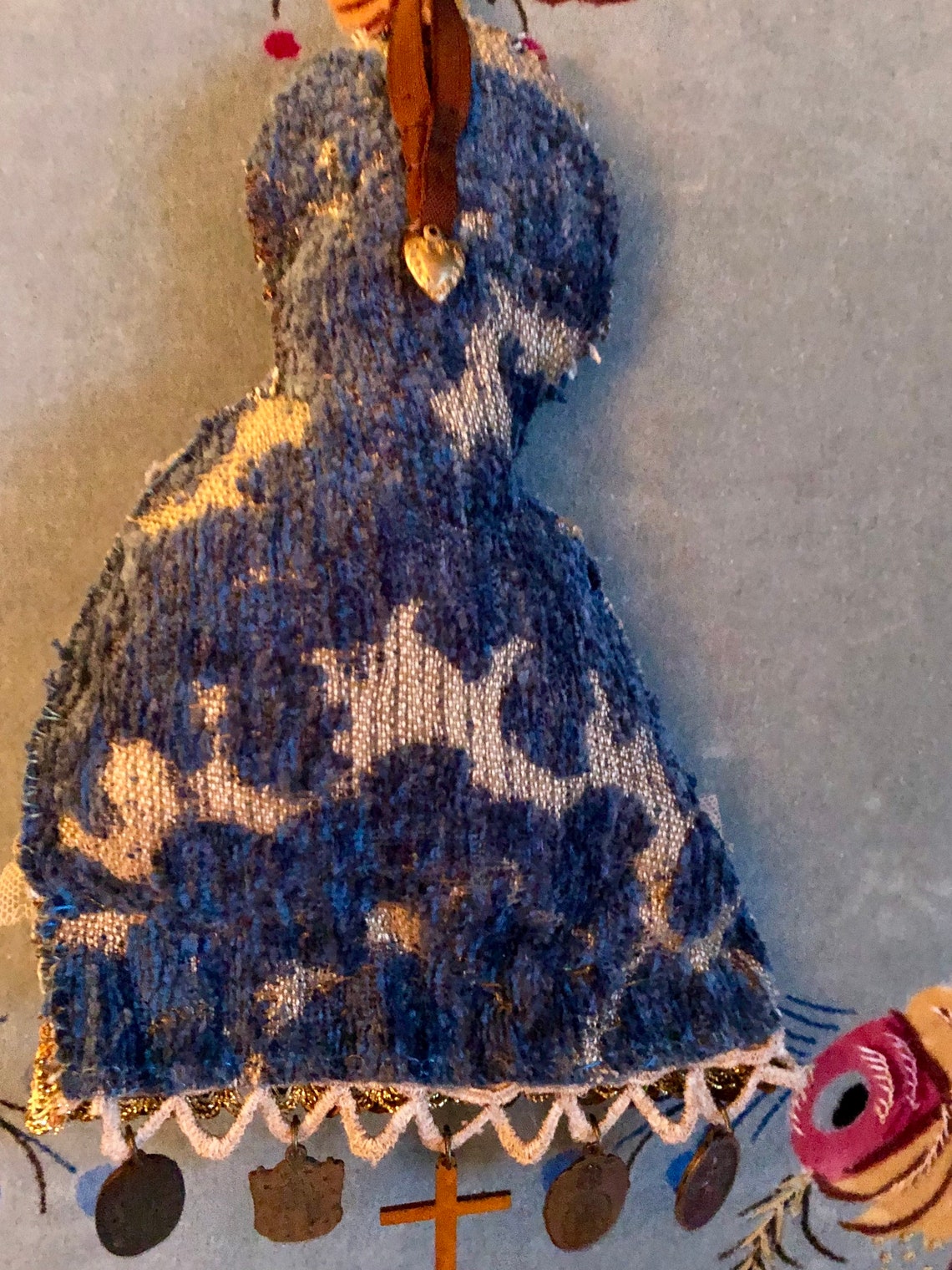 Virgin Mary Hanging Diana D Darden Hand Stitched Virgin - Etsy