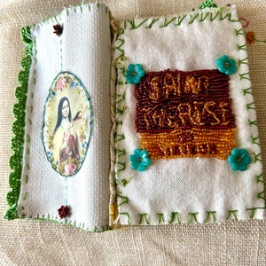 Saint Therese of Lisieux Hand Stitched Book - Diana D Darden - Vintage ...
