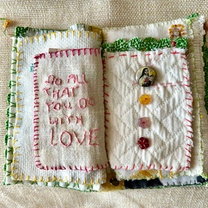 Saint Therese of Lisieux Hand Stitched Book - Diana D Darden - Vintage ...