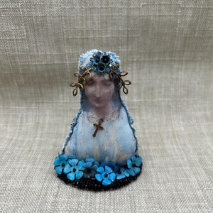 Beautiful Virgin Mary - Hand Stitched and Vintage Assembled Virgin Mary ...