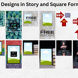 Ebook Template Instagram Posts and Stories Bundle to Promote - Etsy