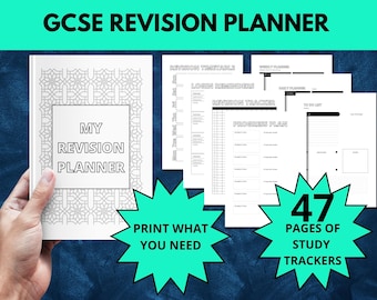 Gcse Study Planner - Etsy
