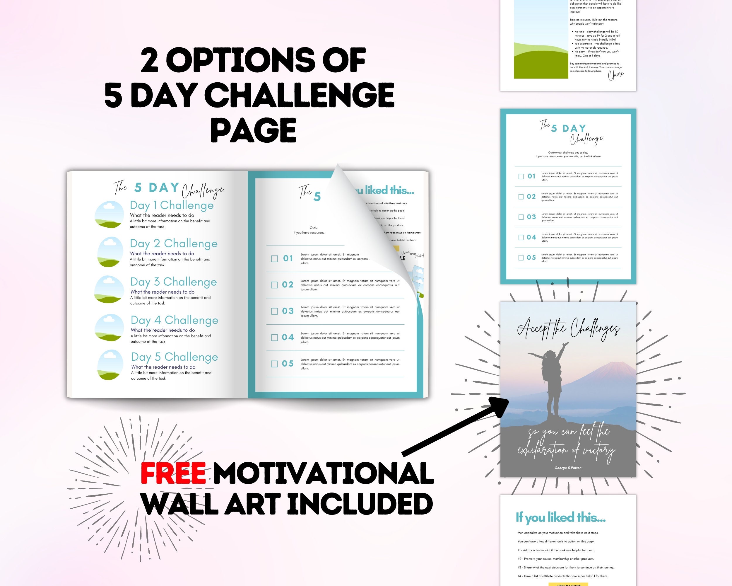 Challenge Template Lead Magnet for Fitness Coach, Life Coach or ...