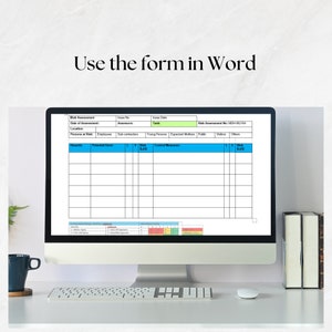 Risk Assessment Template in Word Format or Google Docs. Quantitive Risk ...
