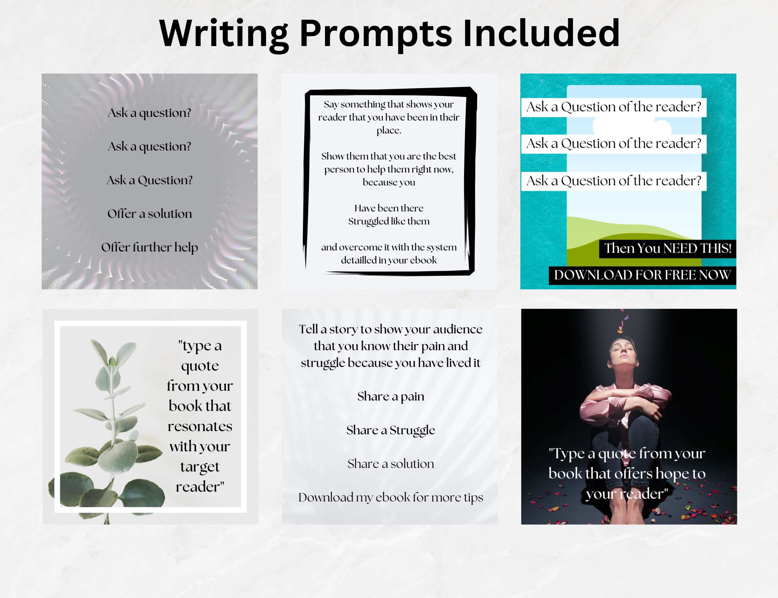 Ebook Template Instagram Posts and Stories Bundle to Promote - Etsy