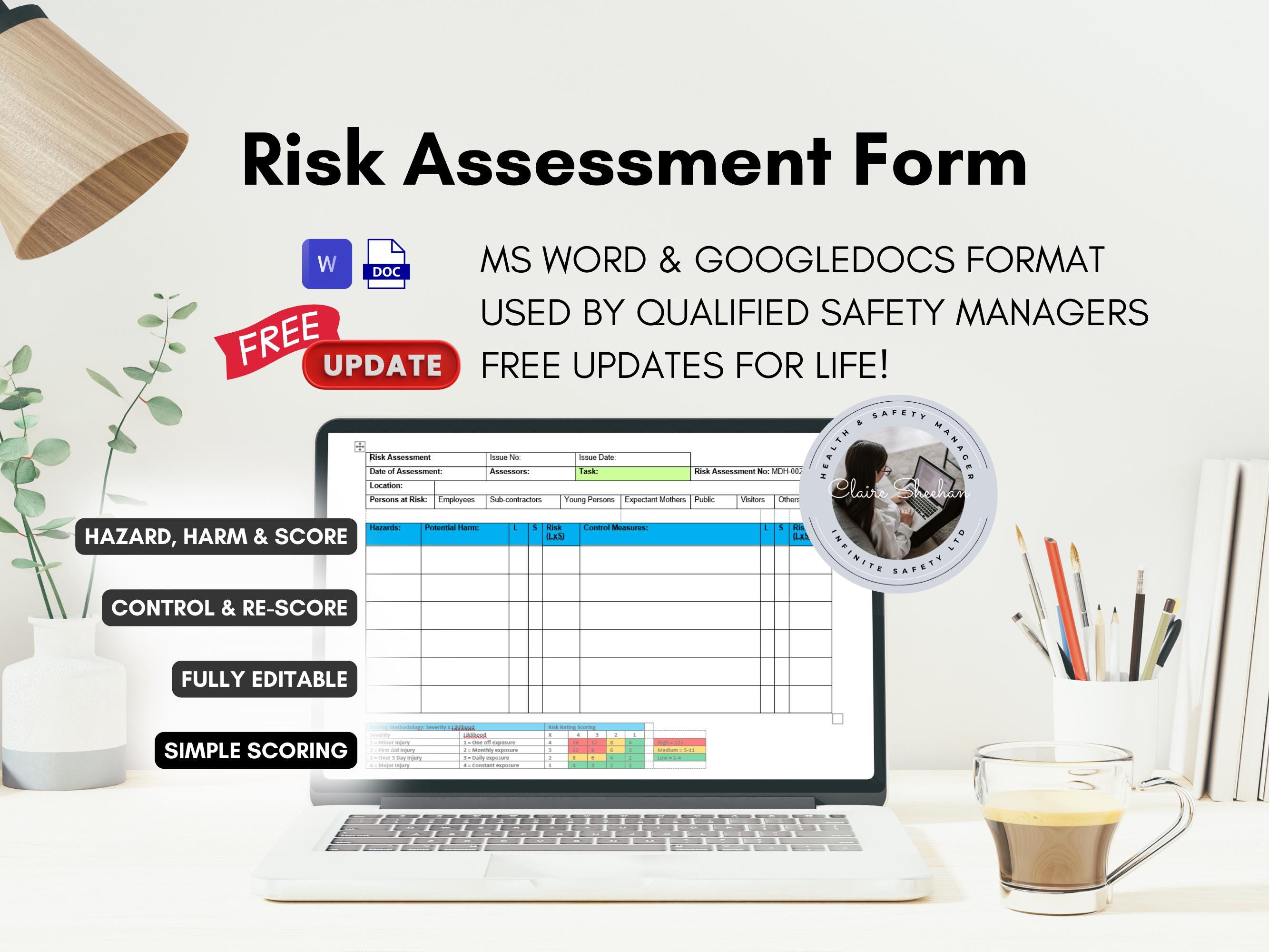 Risk Assessment Form Format Samples Word Document Download