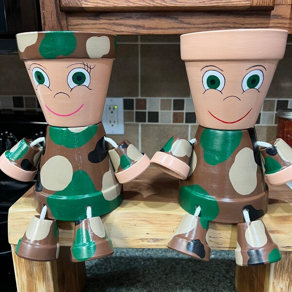 Clay Pot People - Etsy