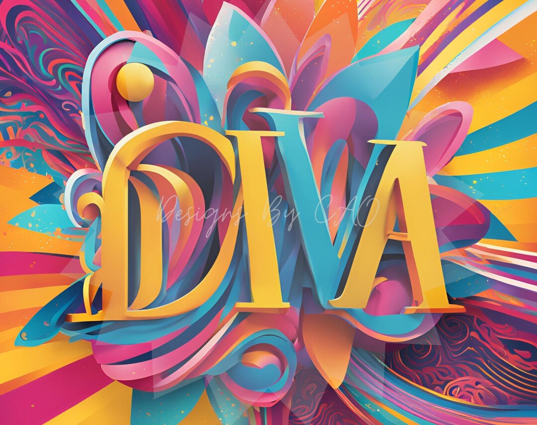 Diva Sublimation Templates - Four Design Bundle - Etsy