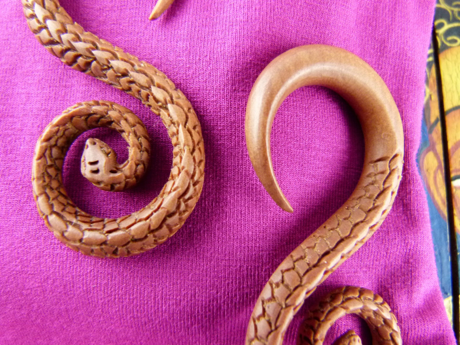 Serpent Plug 2g Earrings 2 Gauge Snake Stretching Plug - Etsy