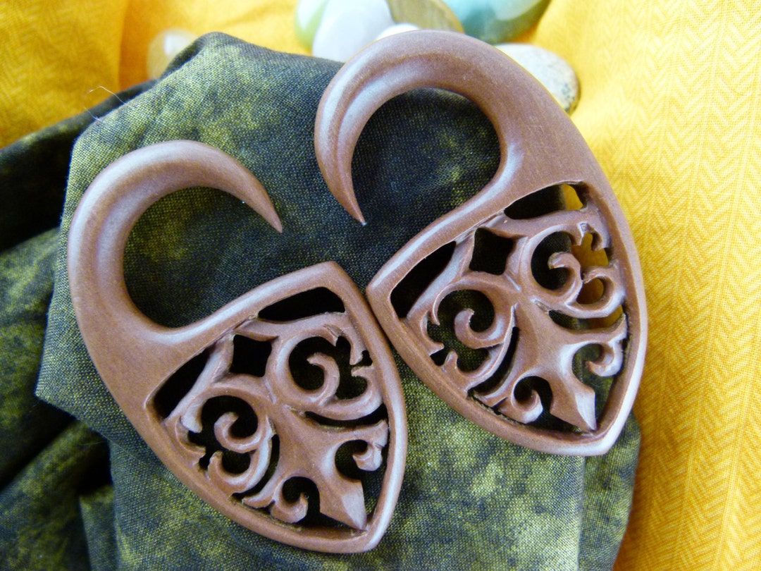 0 Gauge Stretching Wood Tapers 0G / 8 Mm Sawo Wood Earrings - Etsy
