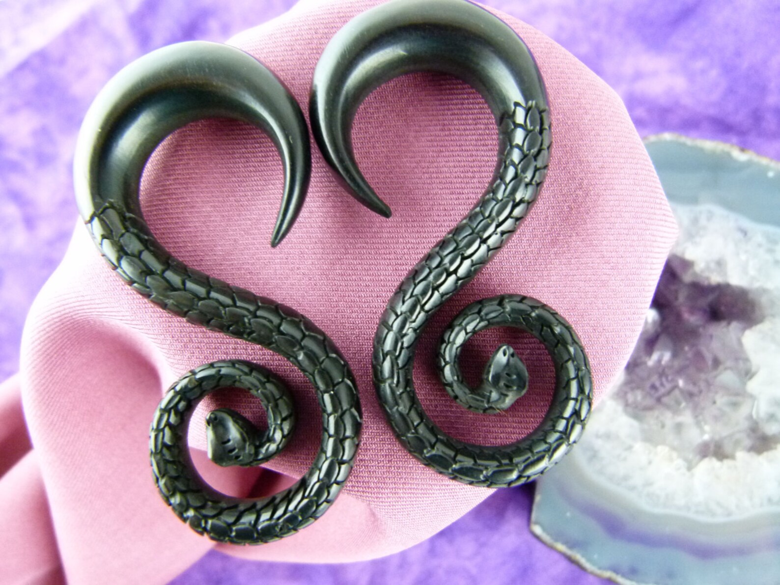 00g Serpent Stretch Earrings 00 Gauge Stretching Plug | Etsy