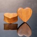 Carved Wooden Heart Gauges - Wood Heart Plugs (pair) - PA44 - Etsy