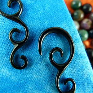 8g Horn Starter Stretch Earrings, 8 Gauge Horn Earring, Tribal 3mm ...