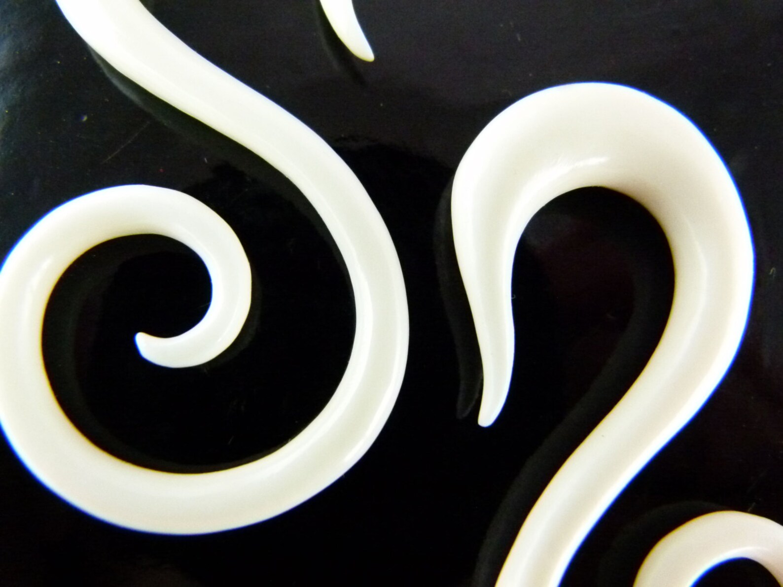 0g Stretch Earring Plugs Bone 8 Mm Gauge Stretching Earring - Etsy