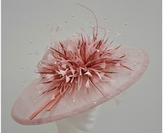 Pink Hatinator Wedding Hat Mother of the Bride Fascinator | Etsy