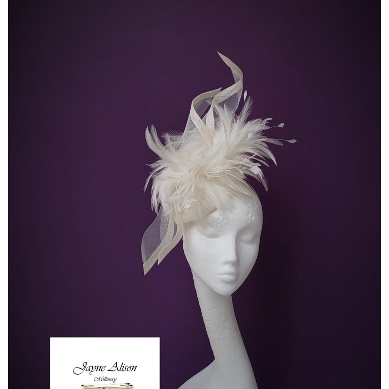 Ivory Wedding Fascinator - Etsy