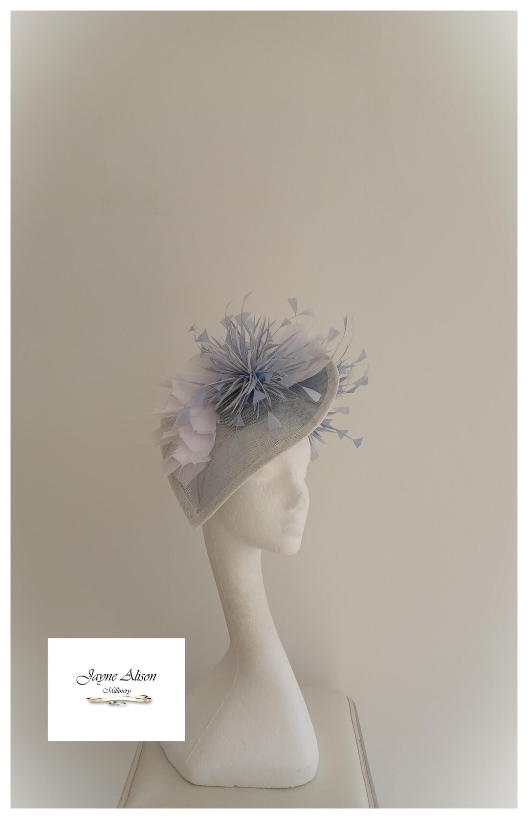 Ocean Blue and White Hatinator, Wedding Hat, Mother of the Bride ...