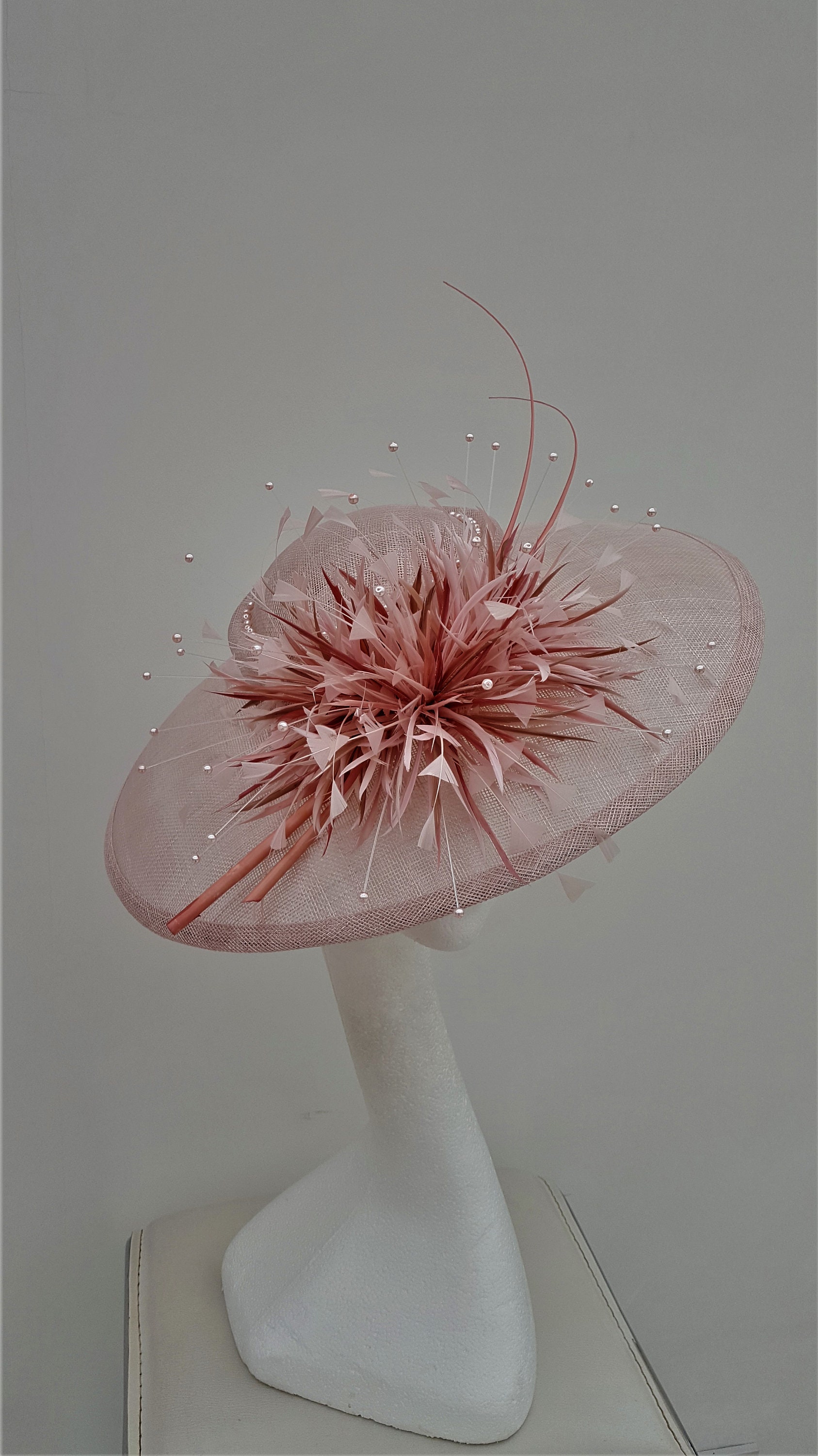 Pink Hatinator Wedding Hat Pink Fascinator Royal Ascot Hat - Etsy UK