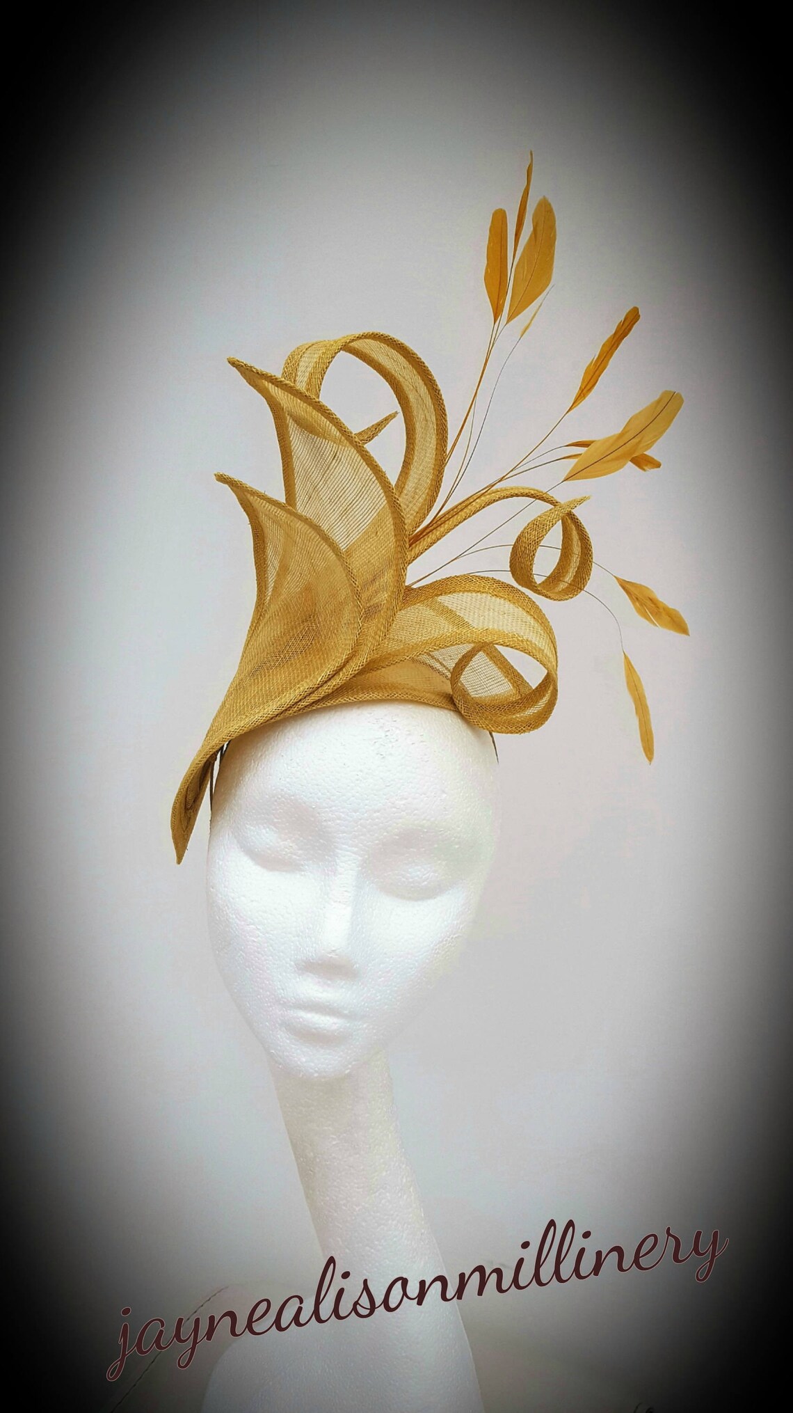 Gold Yellow Fascinator Wedding Fascinator Mother of the - Etsy