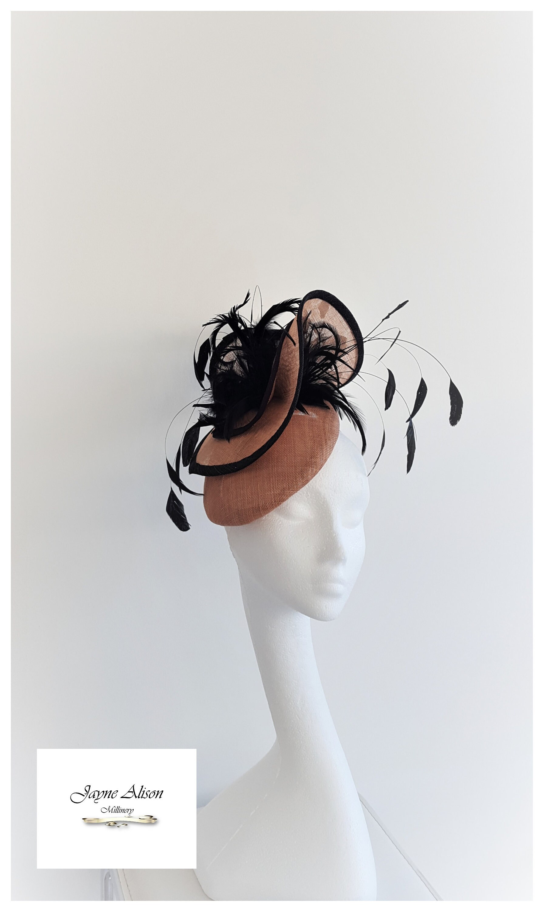 Floss Salmon Fascinator. Mother of the Bride Headpiece. Royal | Etsy