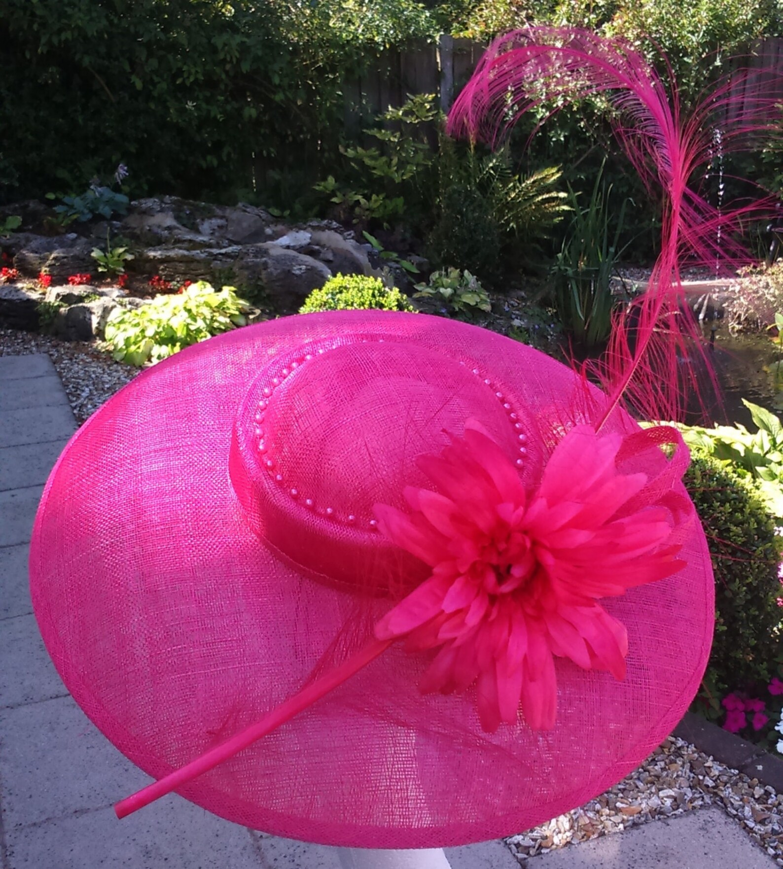 Pink Hatinator Mother of the Bride Hat Wedding Fascinator - Etsy UK