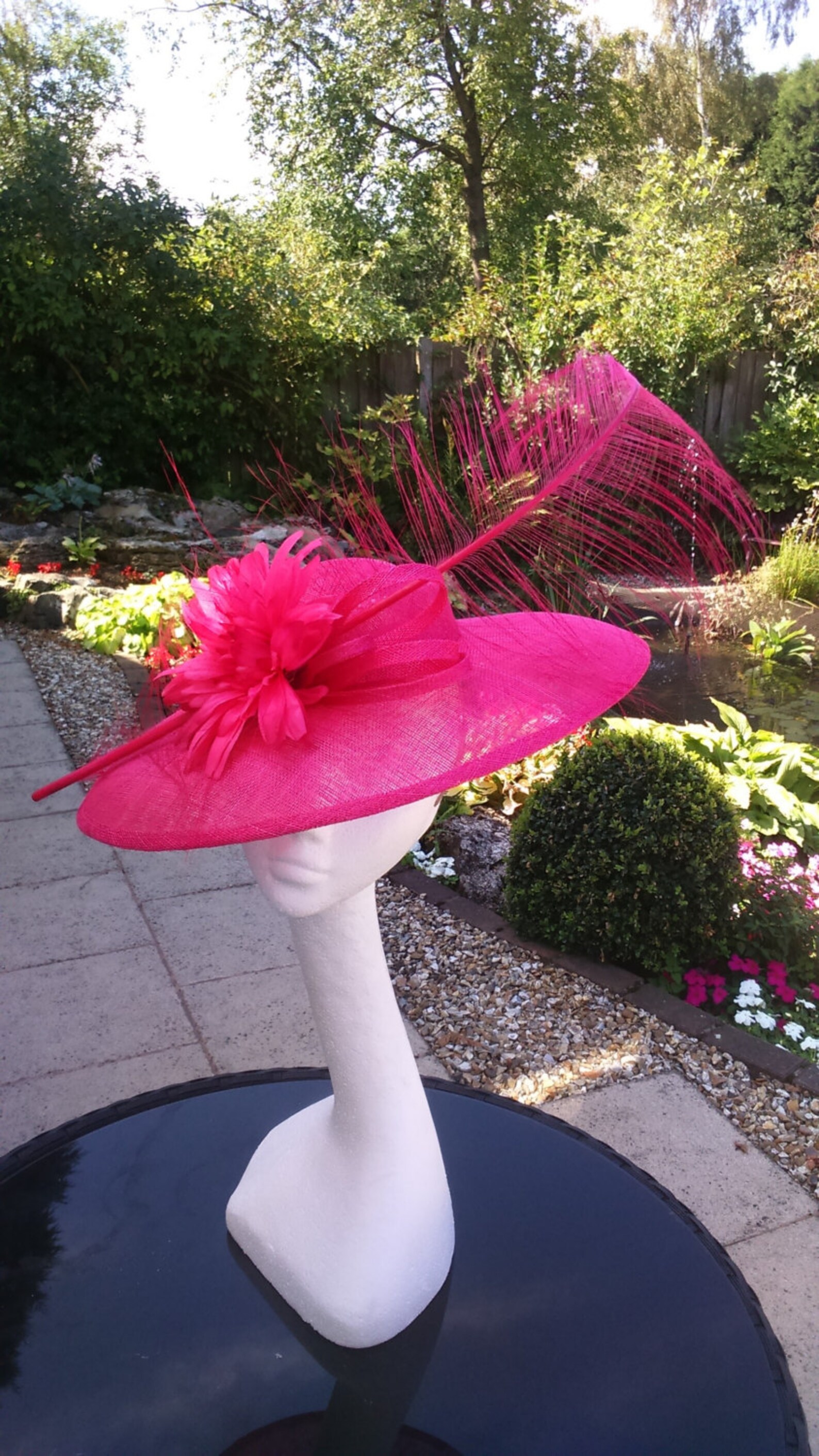 Pink Hatinator Mother of the Bride Hat Wedding Fascinator - Etsy UK