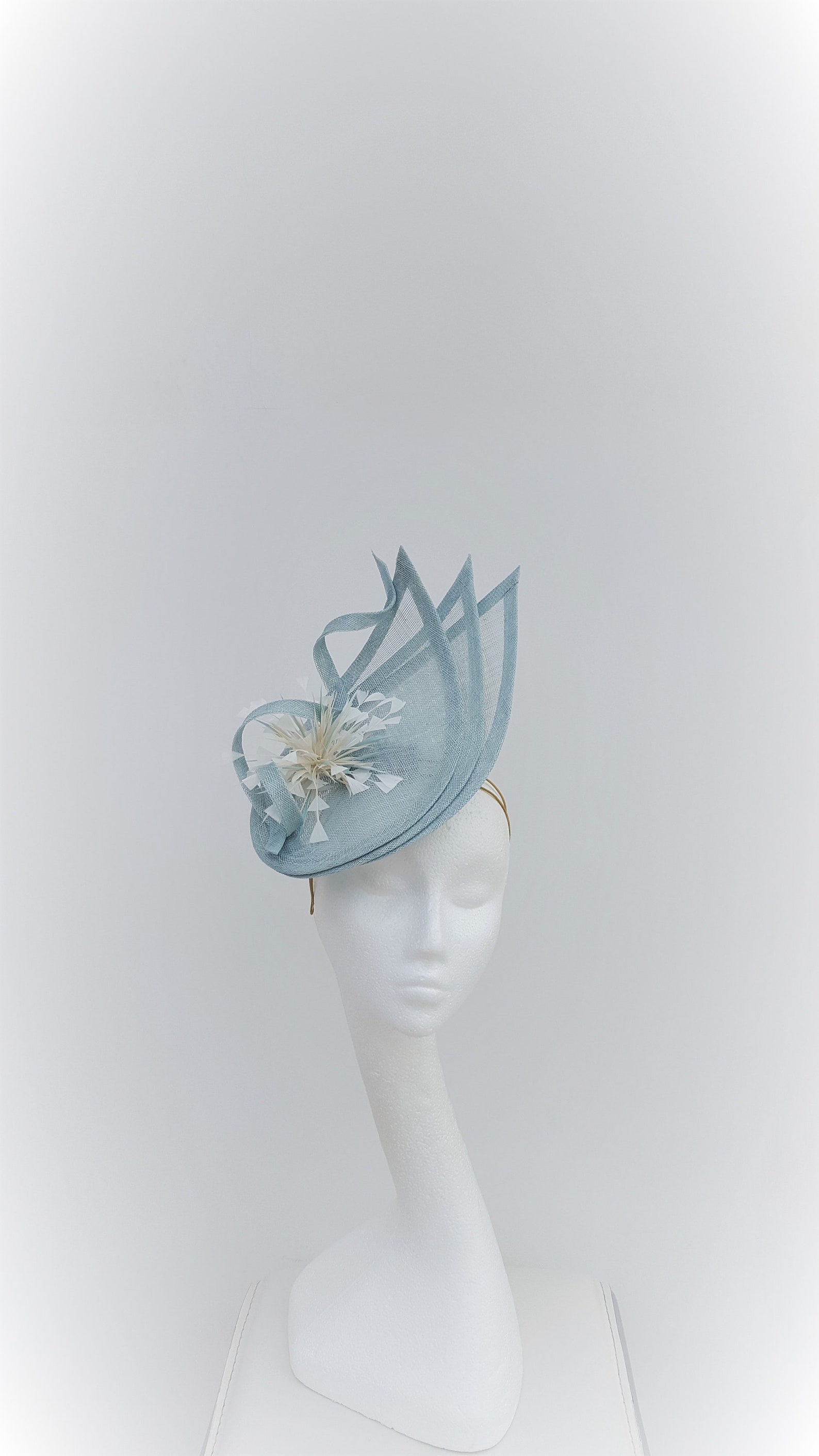 Pale Aqua Blue Fascinator Hatinator for Weddings Mother of - Etsy UK