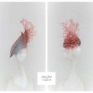 Silver & Pink Hatinator, Made to Order, Wedding Hat, Mother of the ...