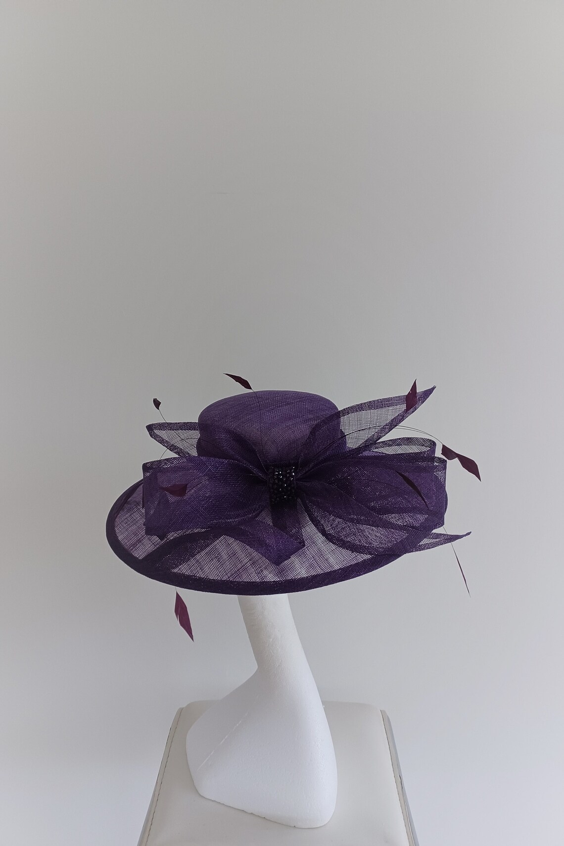 Cadbury Purple Plum Hatinator Wedding Hat Mother of the - Etsy
