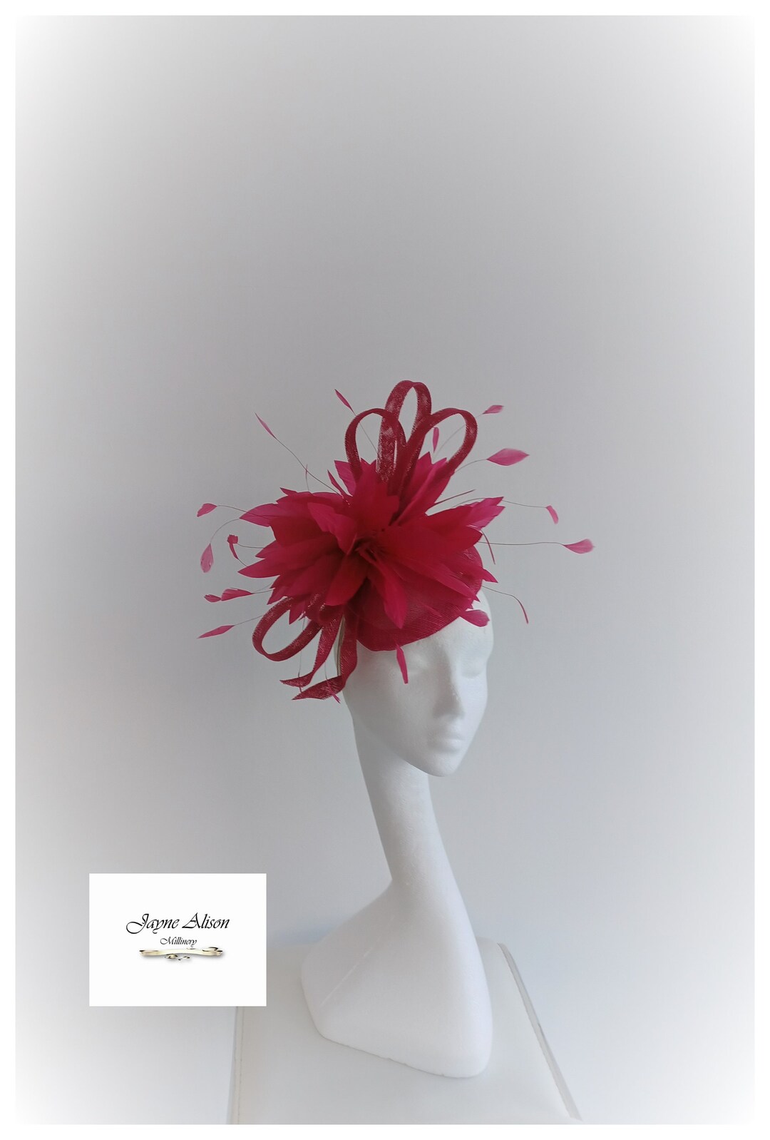 Cerise, Magenta Pink Fascinator, Made to Order, Hatinator, Ladies Day ...