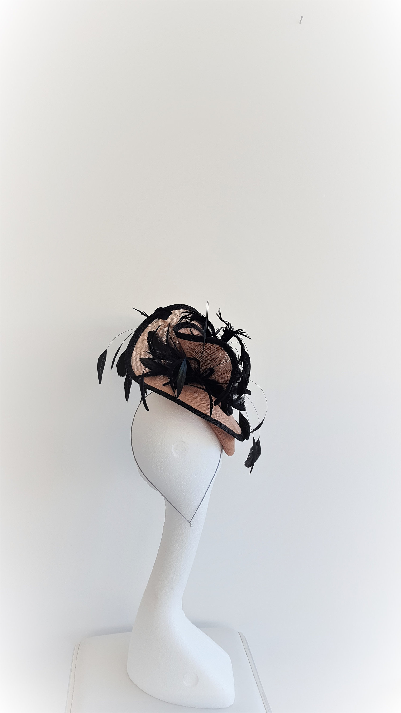 Floss Salmon Fascinator. Mother of the Bride Headpiece. Royal | Etsy