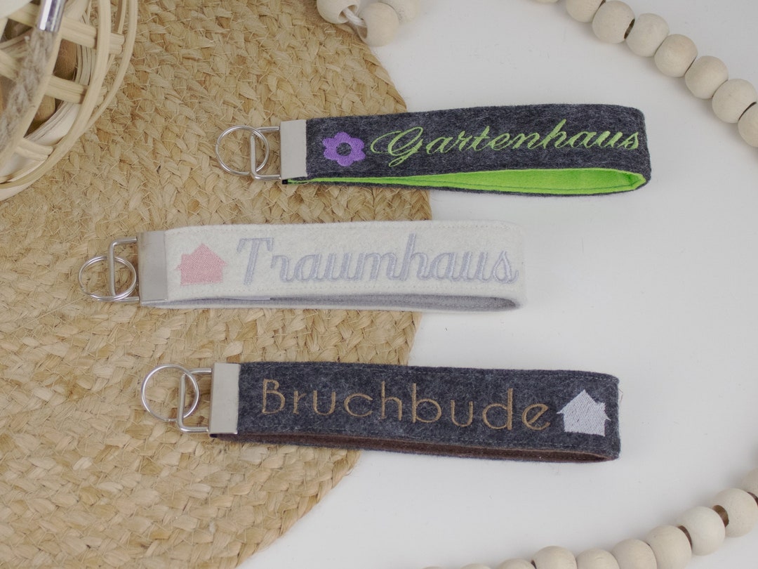 Lanyard Embroidered Personalized With Name Moving House - Etsy