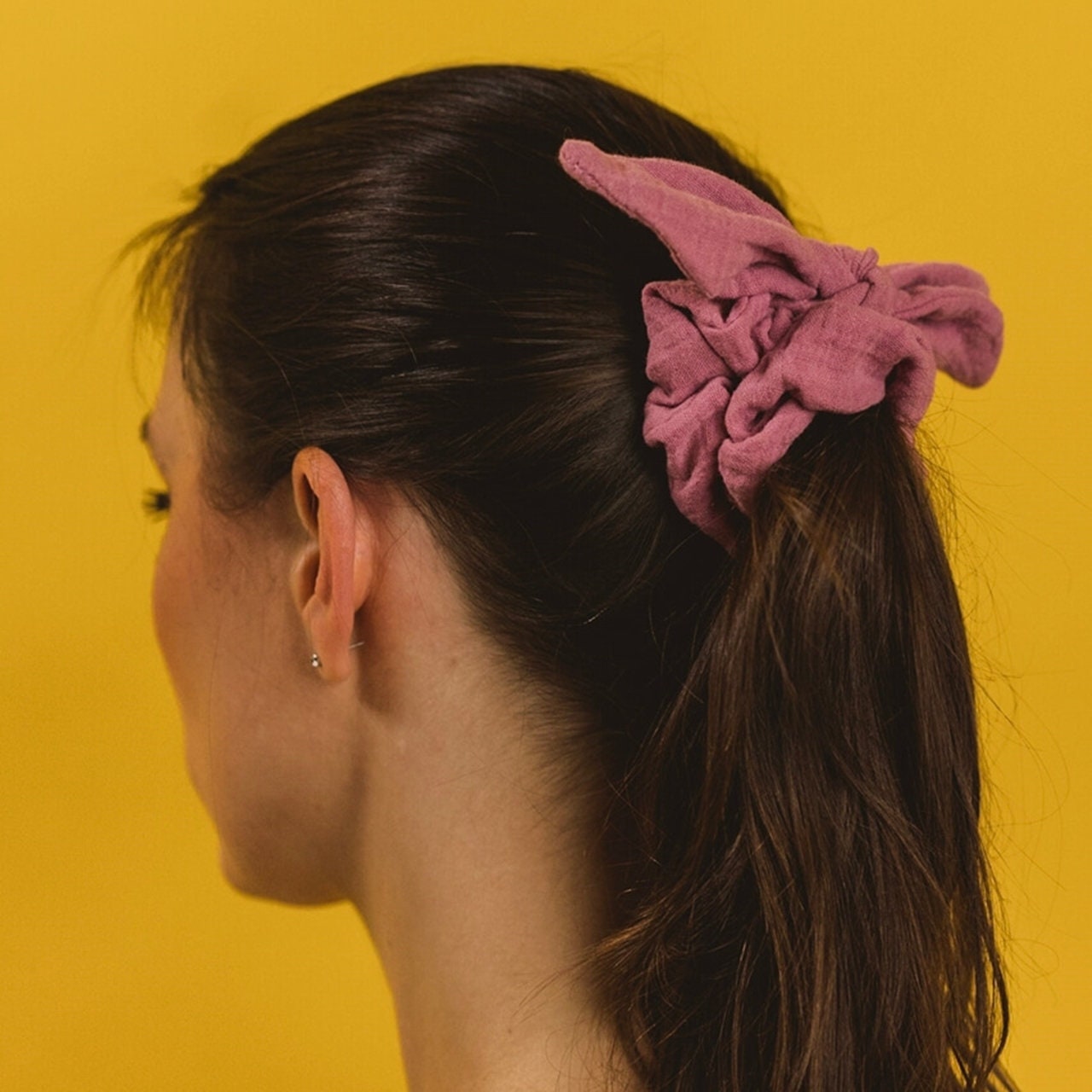 Bow-scrunchies Muslin Red Hair Tie Hair Bow Scrunchie Girl - Etsy Singapore