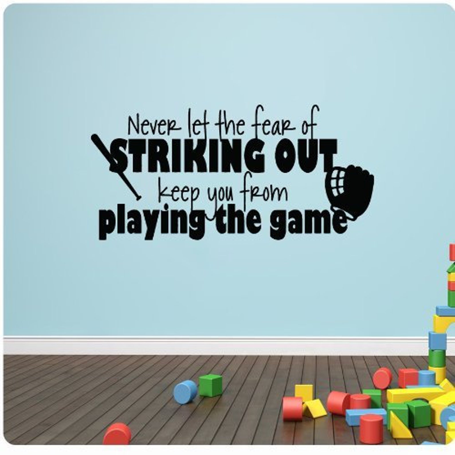 48 Never Let the Fear of Striking out Keep you From | Etsy